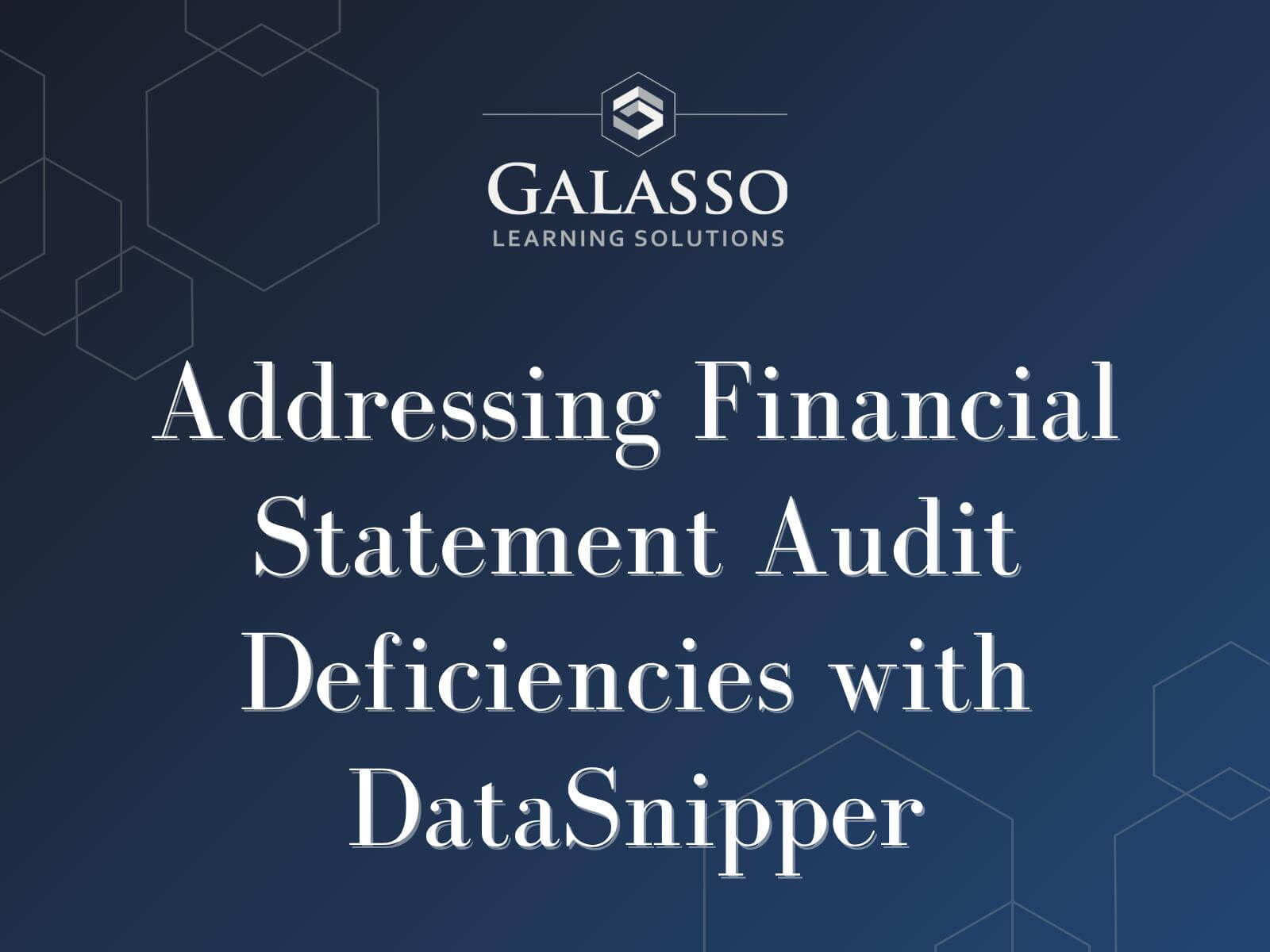 Free Webinar - Galasso Learning Solutions